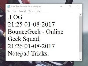 10 Latest Notepad Tricks, Commands you should try - BounceGeek