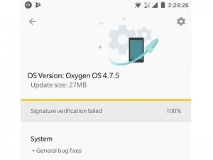 How to Fix Signature Verification Failed OnePlus Devices Error. - BounceGeek