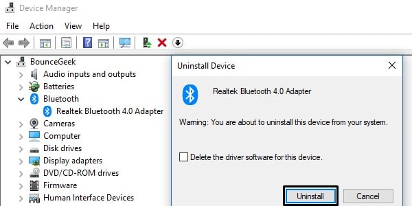 Windows 10 Bluetooth missing - Solutions to fix it. - BounceGeek
