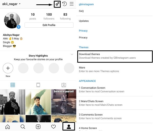 Activate Dark Mode on Instagram - Instagram dark mode. - BounceGeek