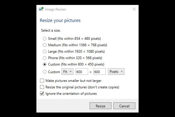 Resize Pictures using PowerToys in Windows 10. - BounceGeek