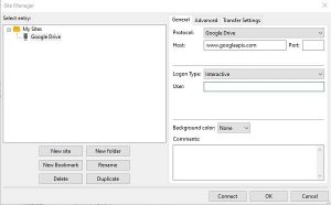 Use Google Drive as FTP Server and Network Drive - BounceGeek